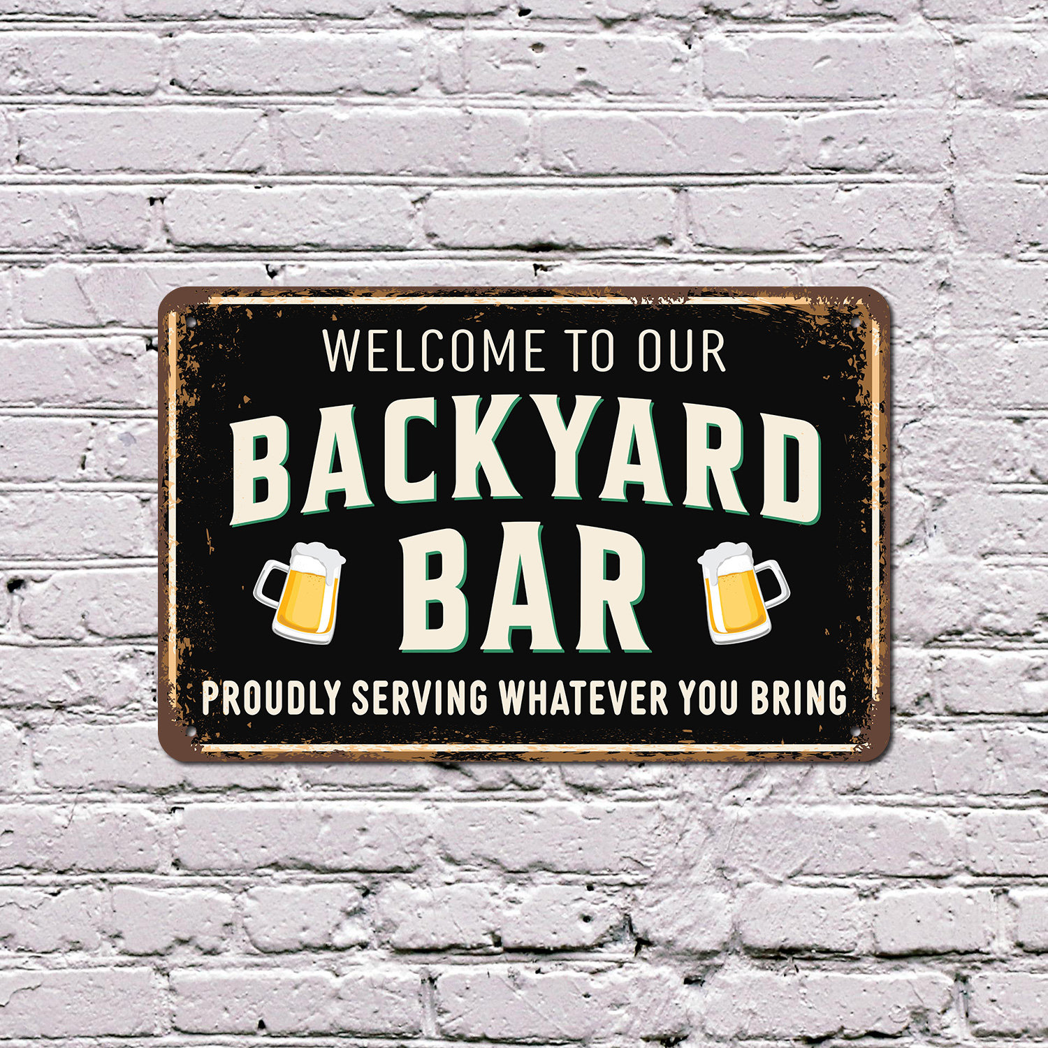 SignMission Backyard Bar 8 Inch x 12 Inch Plastic Sign - Wayfair Canada