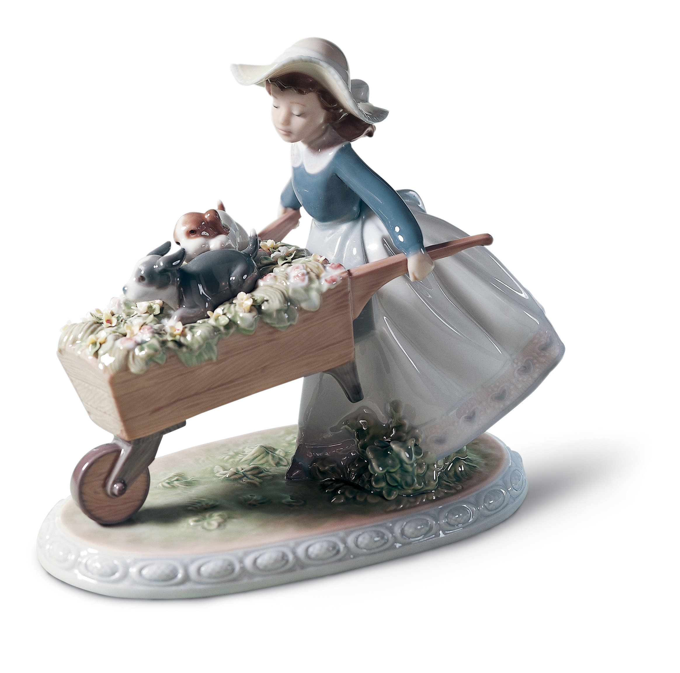 Lladro A Barrow of Fun Girl Figurine | Wayfair