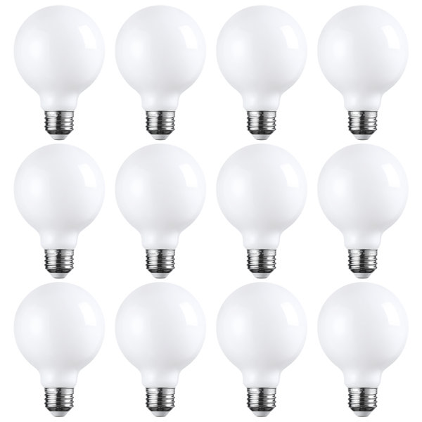 TORCHSTAR Dimmable G25 LED Bulb, 4.5W (60W Eqv.), Globe Light Bulbs ...