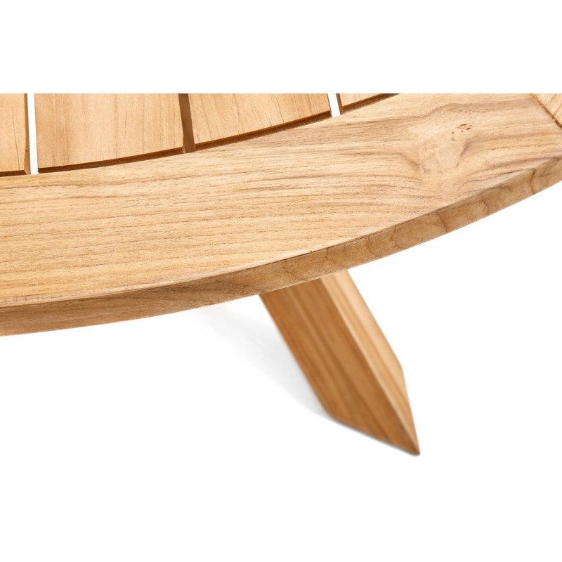 Winston All-Natural Teak Outdoor 60" Round Dining Table | Wayfair