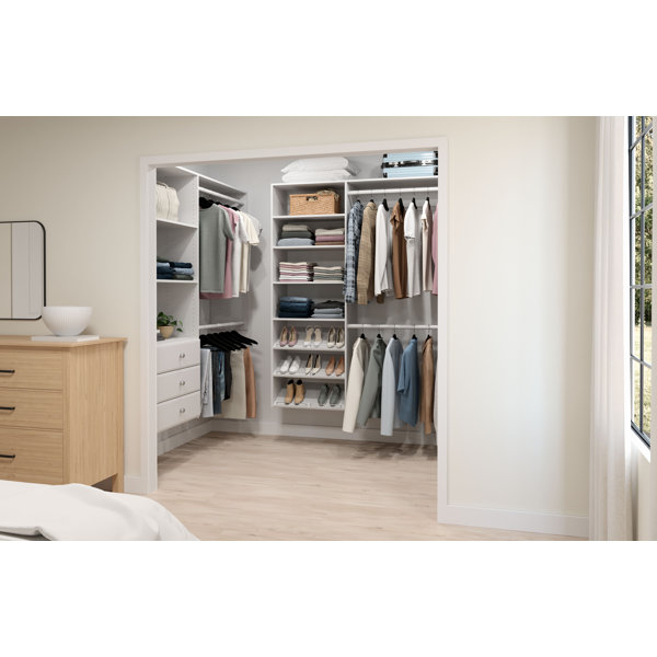 Dotted Line™ Liz 36 In. - 60 In. W Truffle Wood Closet System ...