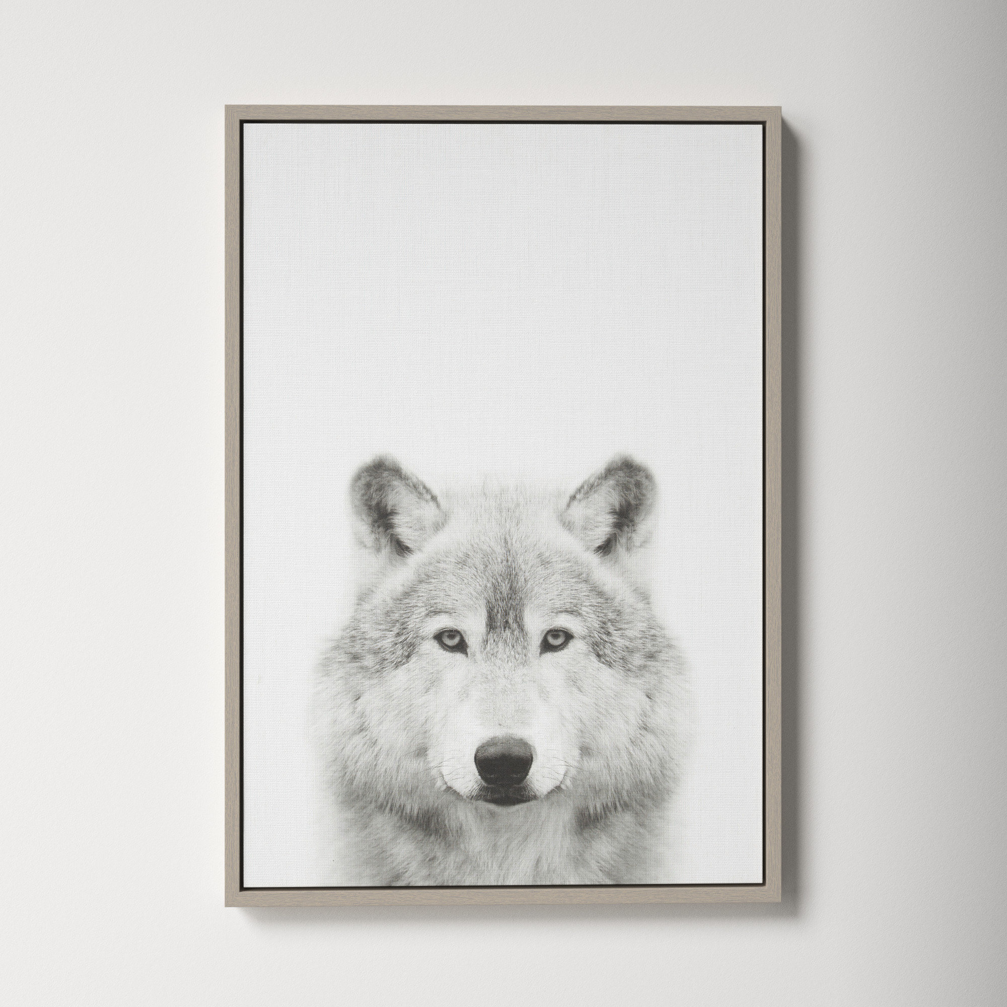 AllModern Philosopher Wolf Animal Print Portrait Framed On Canvas by ...