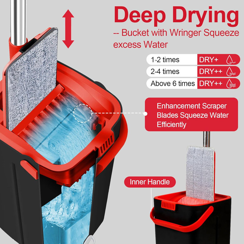 Coofel Mop Bucket Set Mop Bucket | Wayfair