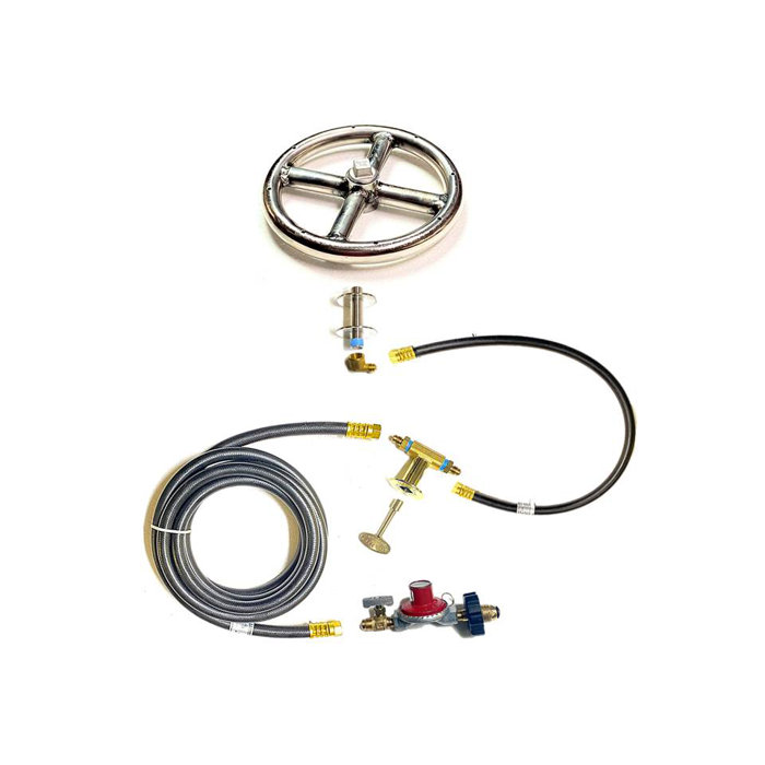 Easy Fire Pits EasyFirePits Deluxe Propane Fire Pit Conversion Kit and ...