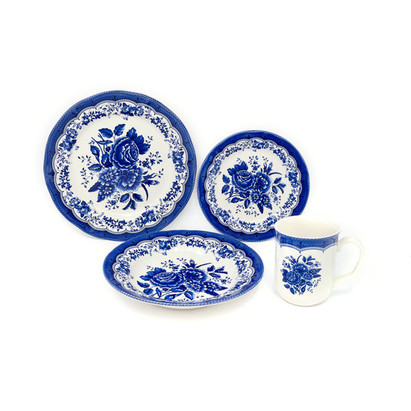 TudorEngland Royal Classic Victoria 16 Piece Dinnerware Set, Service ...