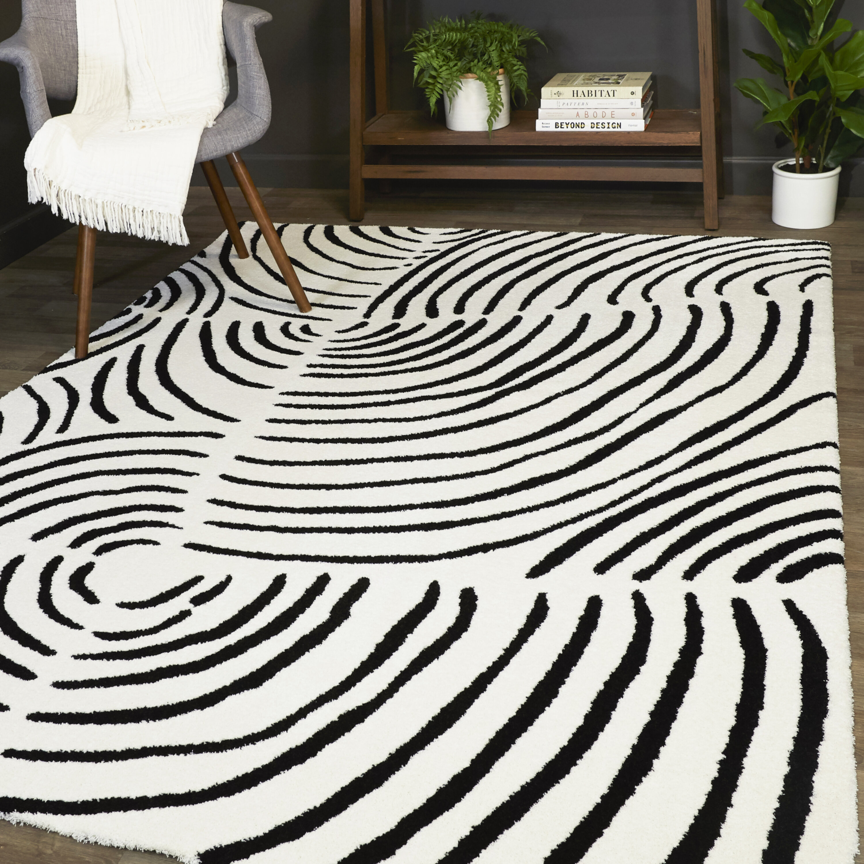 Ivy Bronx Hoyt Abstract Ivory Area Rug - Wayfair Canada