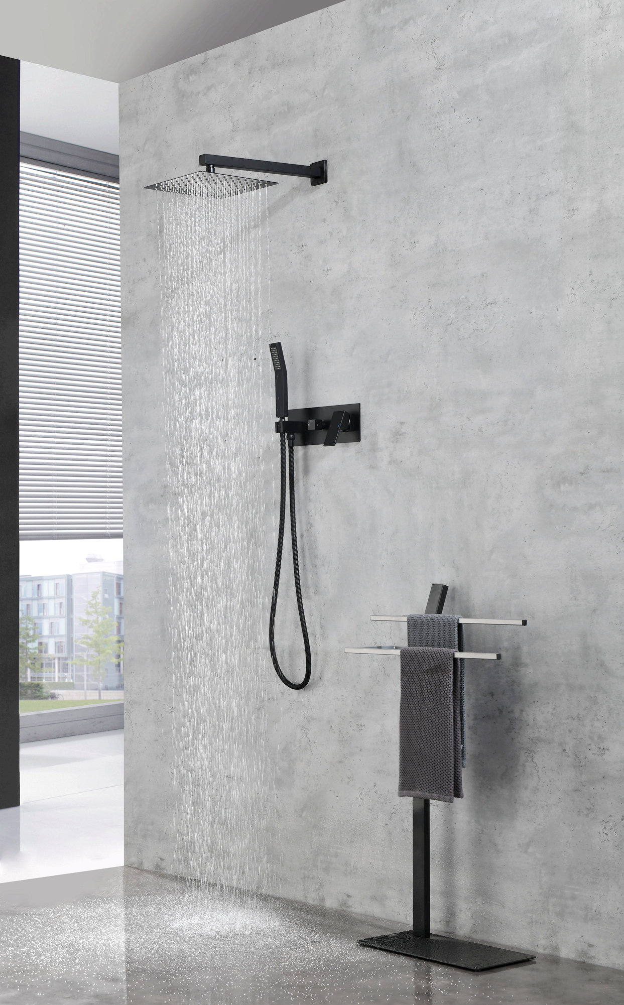 ACME Furniture Shower Faucet Set Shower System 10 Inch Rainfall Shower ...