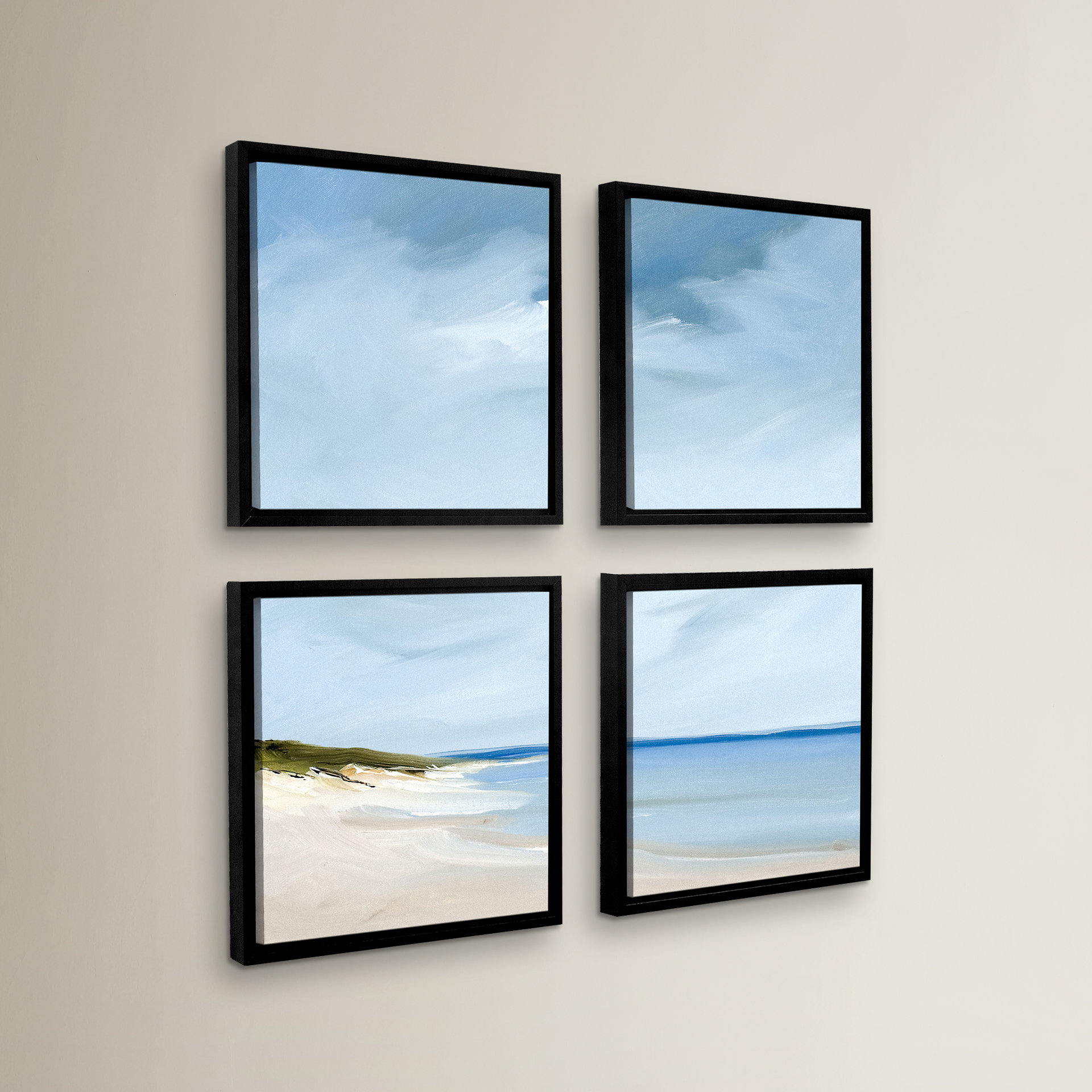 Highland Dunes Blue by Rick Fleury - 4 Piece Print Set on Canvas ...