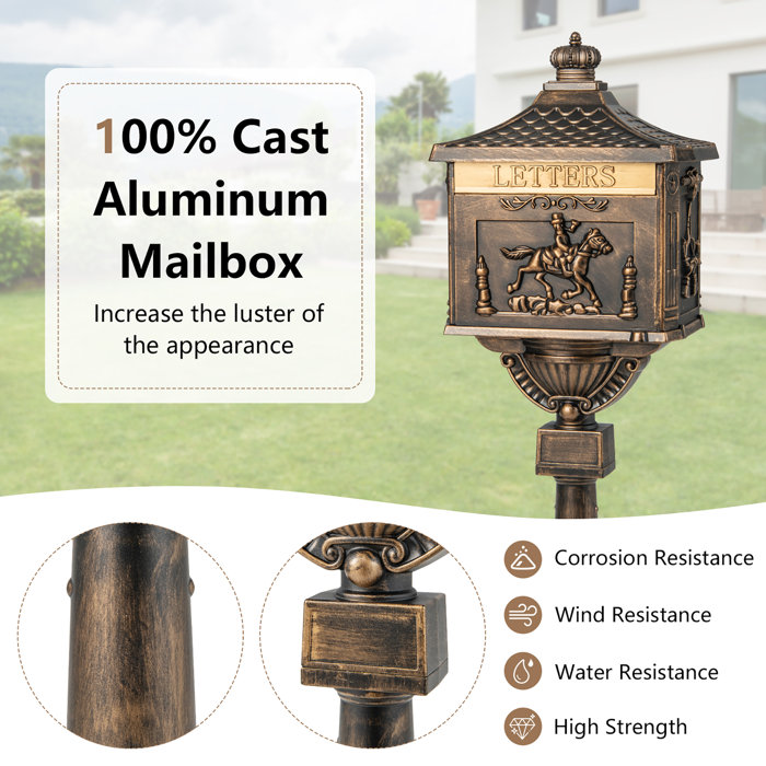 Costway Aluminum Column Box & Reviews | Wayfair