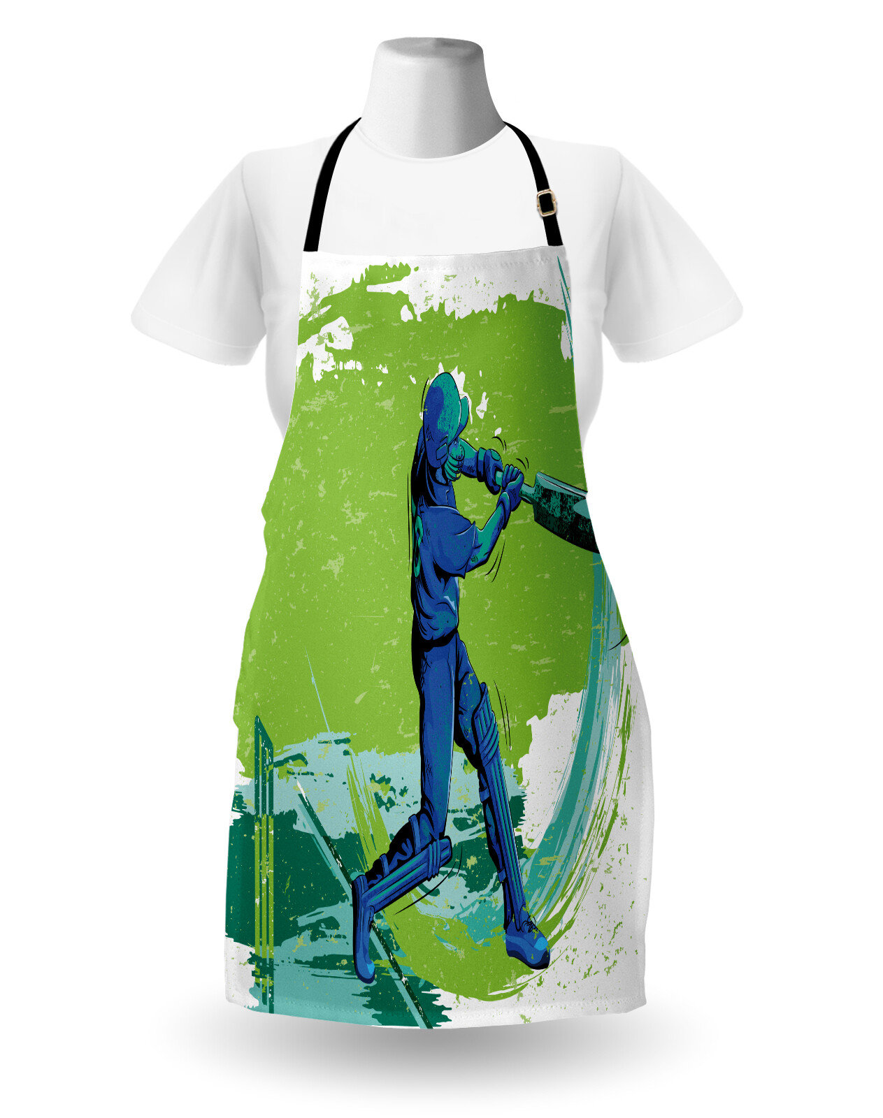 East Urban Home Sports Apron Unisex, Cricket Player Pitching, Adult ...