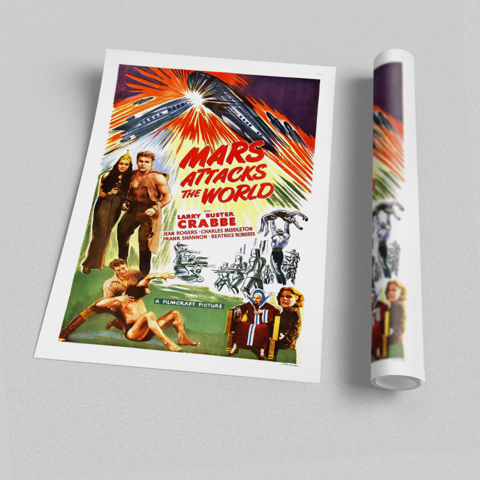 East Urban Home Mars attacks World Poster 1 - Graphic Art Print on ...