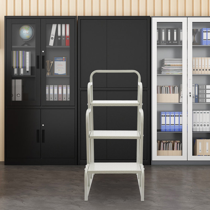 Latitude Run® 3 Step Stairs With Wheels | Wayfair