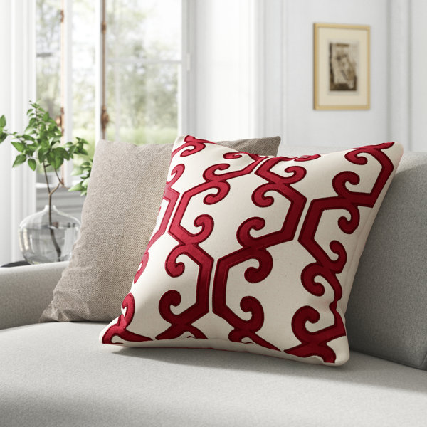 Kelly Clarkson Home Theresa Appliqued Cotton Indoor/Outdoor Throw ...