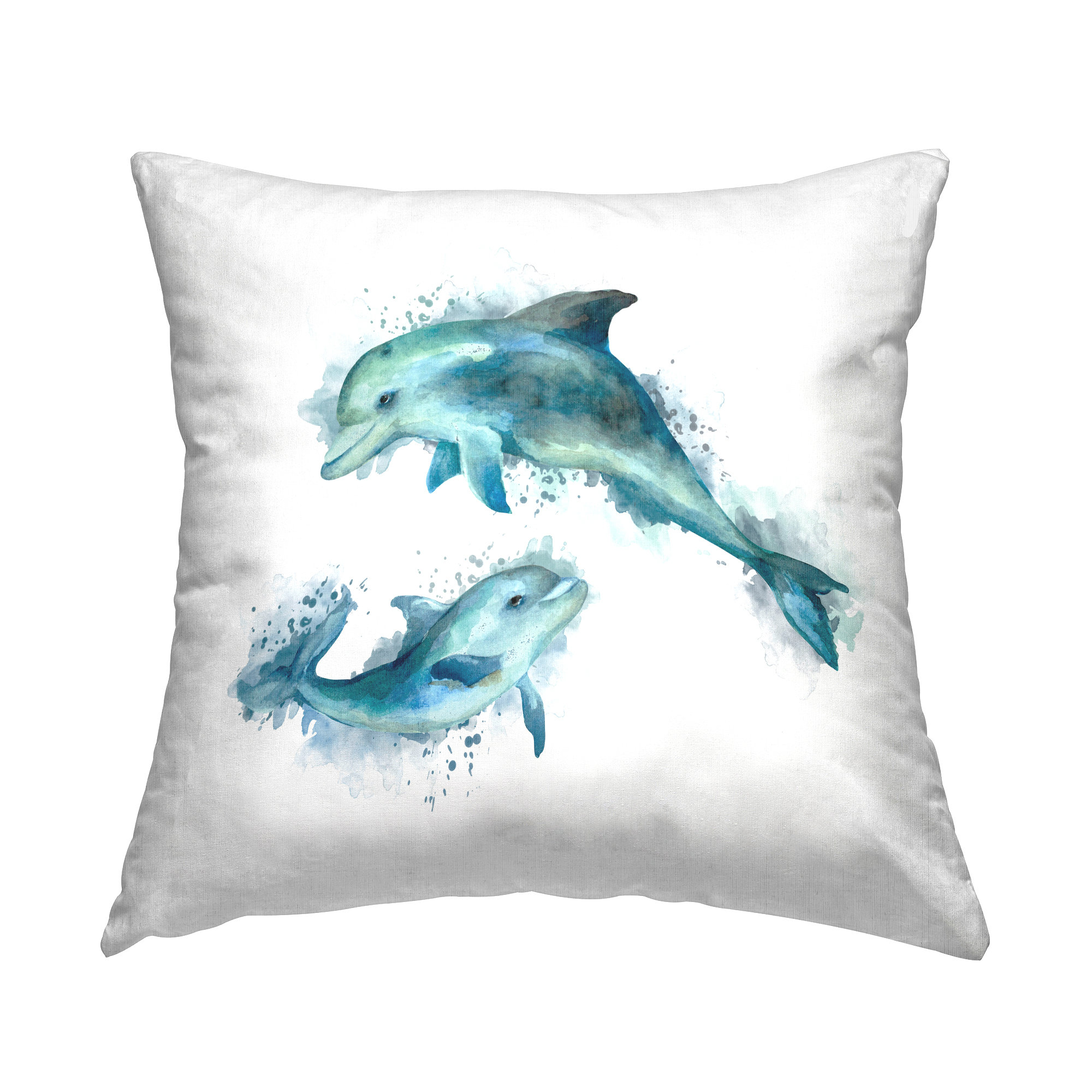 Stupell Industries Swimming Dolphins Marine Animals Printed Throw ...