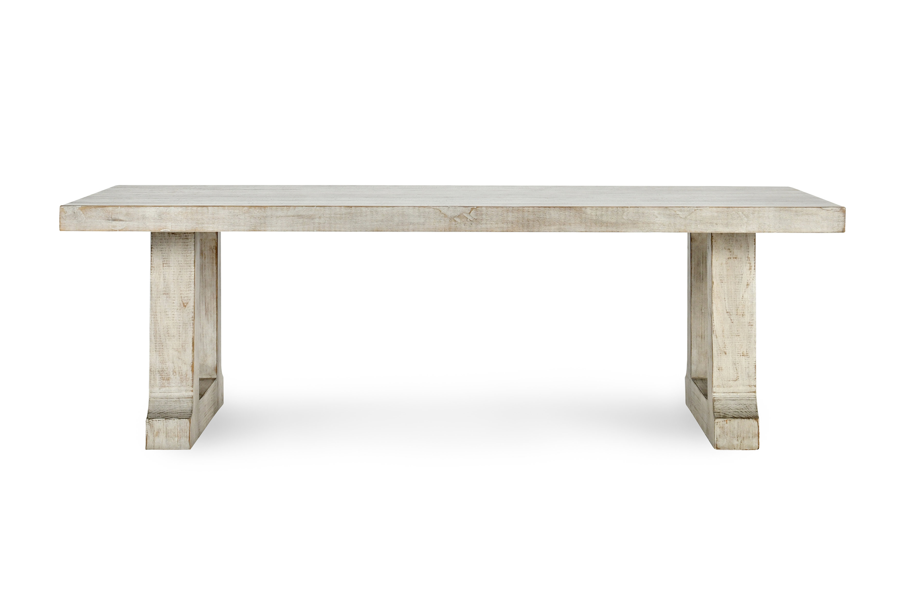 Birch Lane™ Andres 94.5" Pine Solid Wood Dining Table & Reviews | Wayfair