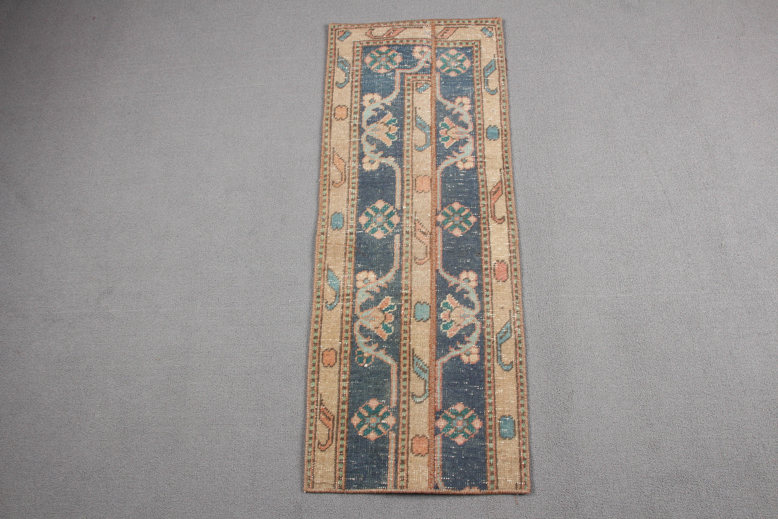 Bungalow Rose Vintage Turkish Patchwork Rug in Muted Green and ...