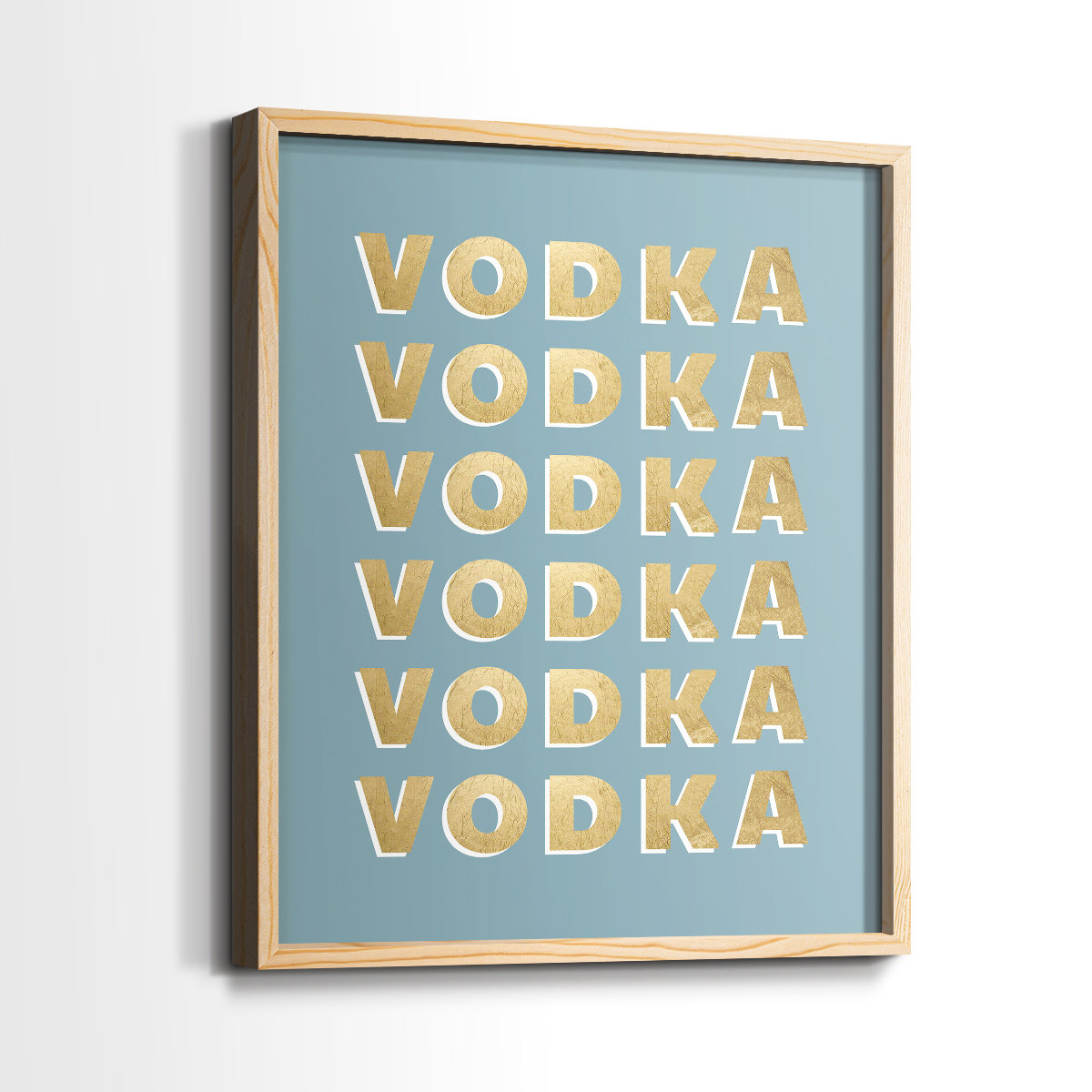 Ebern Designs Vodka Framed Print - Solid Wood | Wayfair