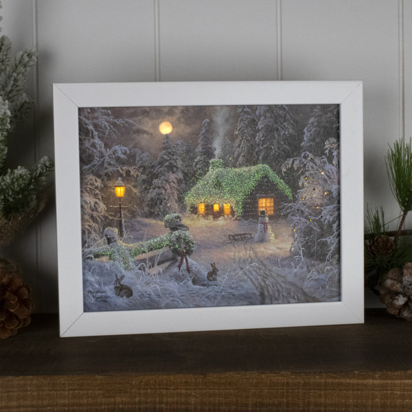 The Holiday Aisle® Holiday Home Lighted Shadow Box | Wayfair