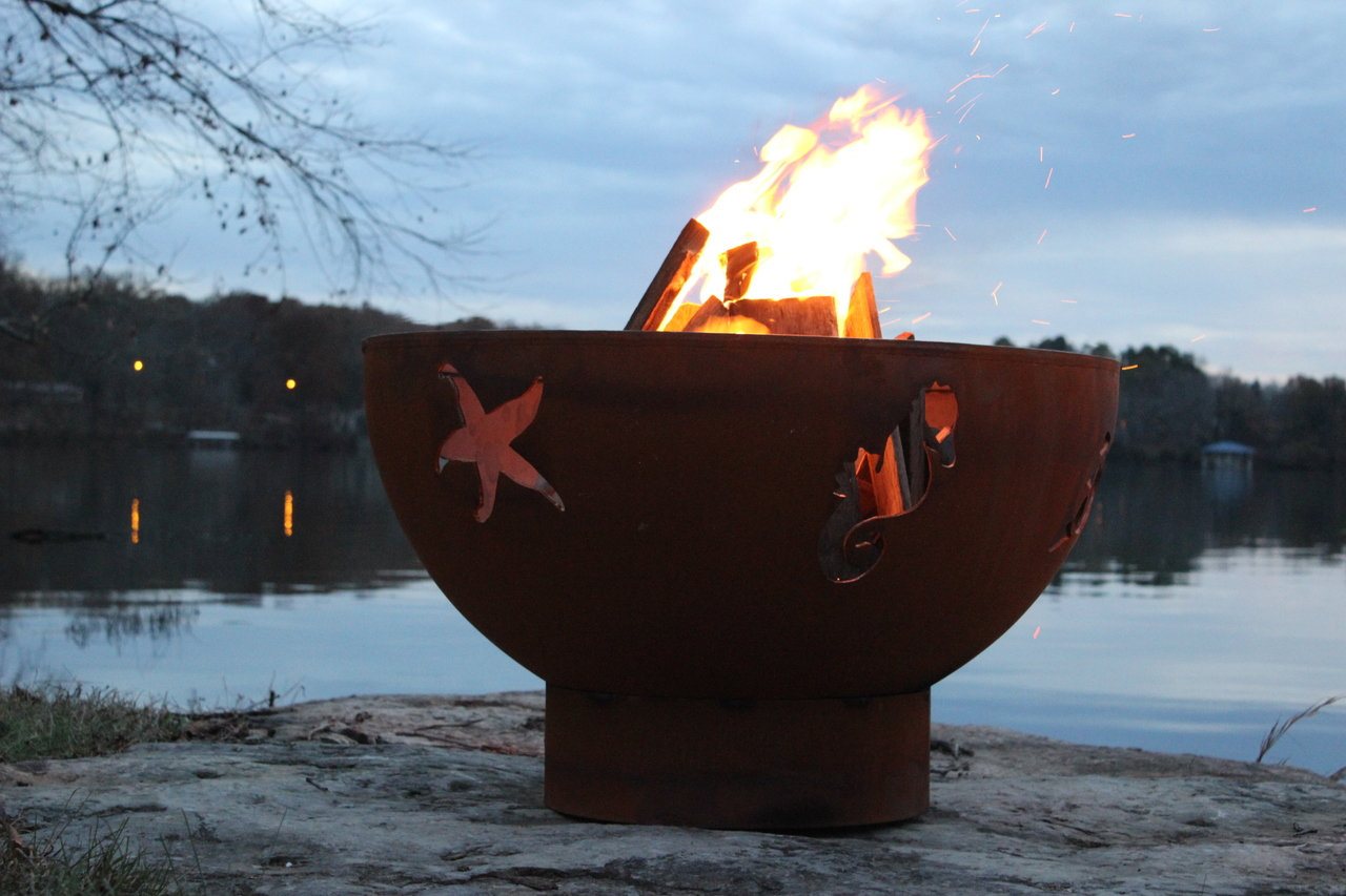 Fire Pit Art Sea Creatures Fire Pit | Wayfair