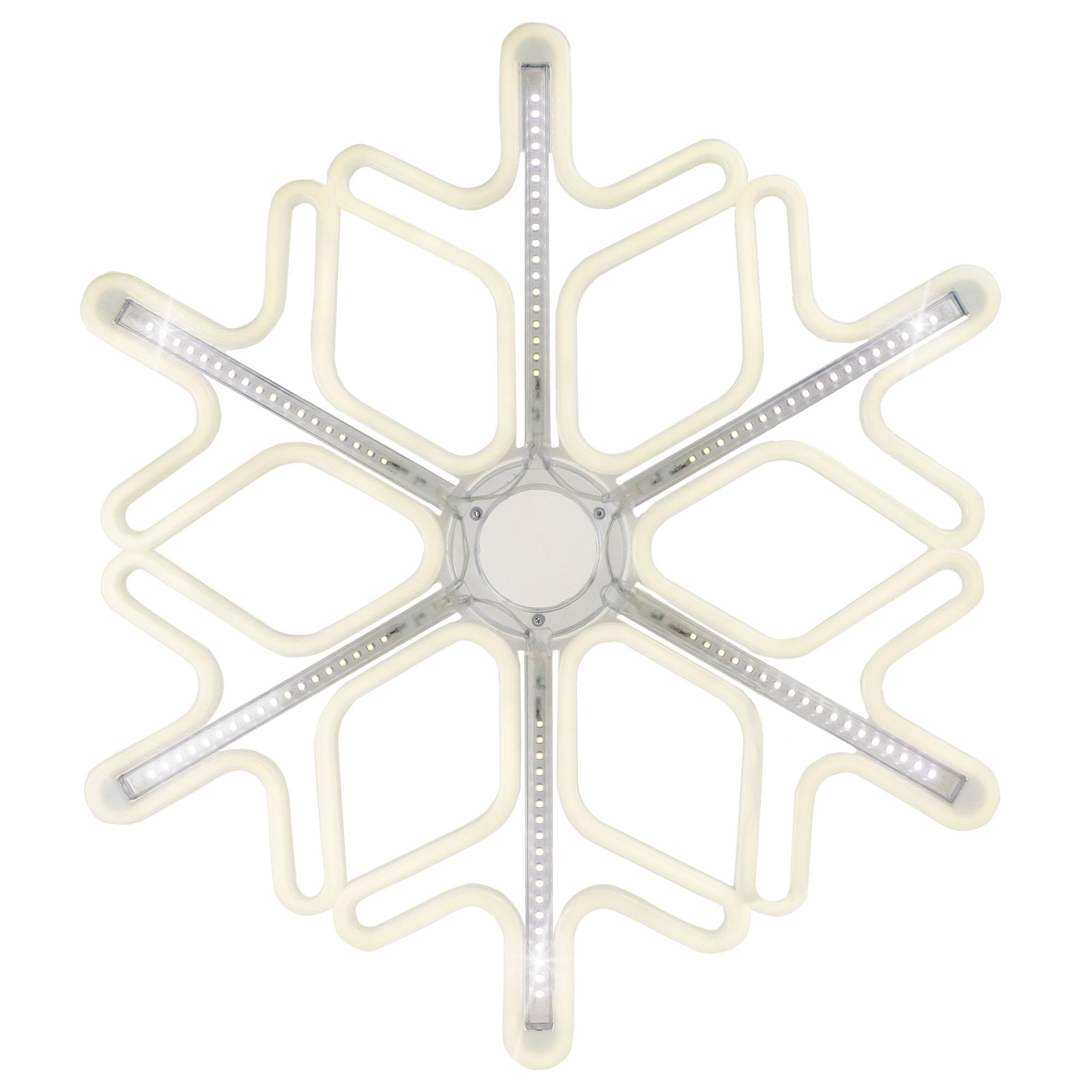 Northlight Seasonal Cascading Lighted Snowflake Outdoor Christmas ...