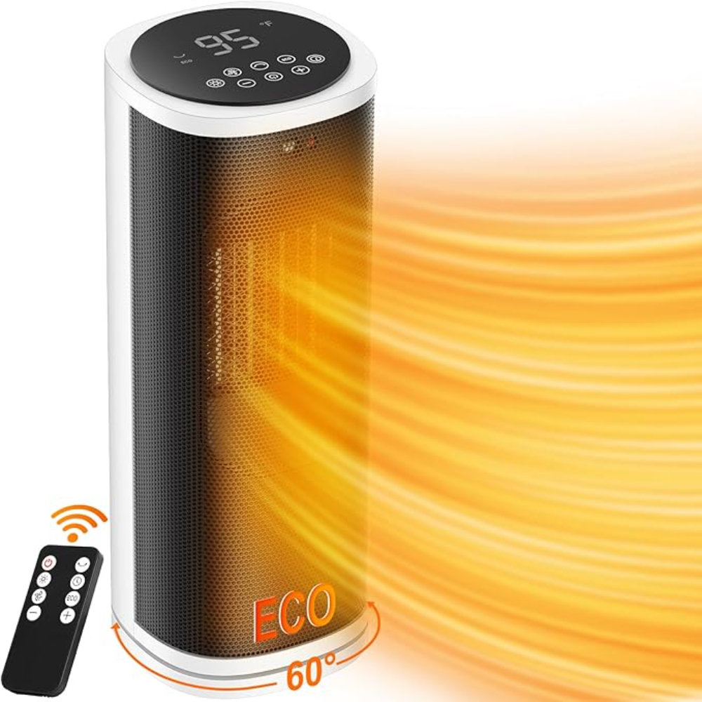 BUILTCO Space Heater, 16 Inch Portable Electric Heaters For Indoor Use ...