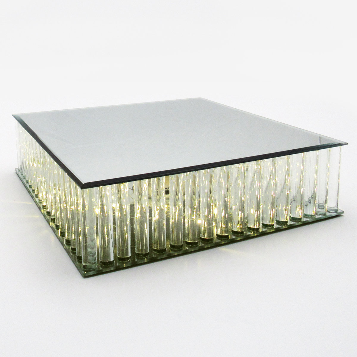 Wade Logan® Blayn Mirror Light Up Cake Stand | Wayfair