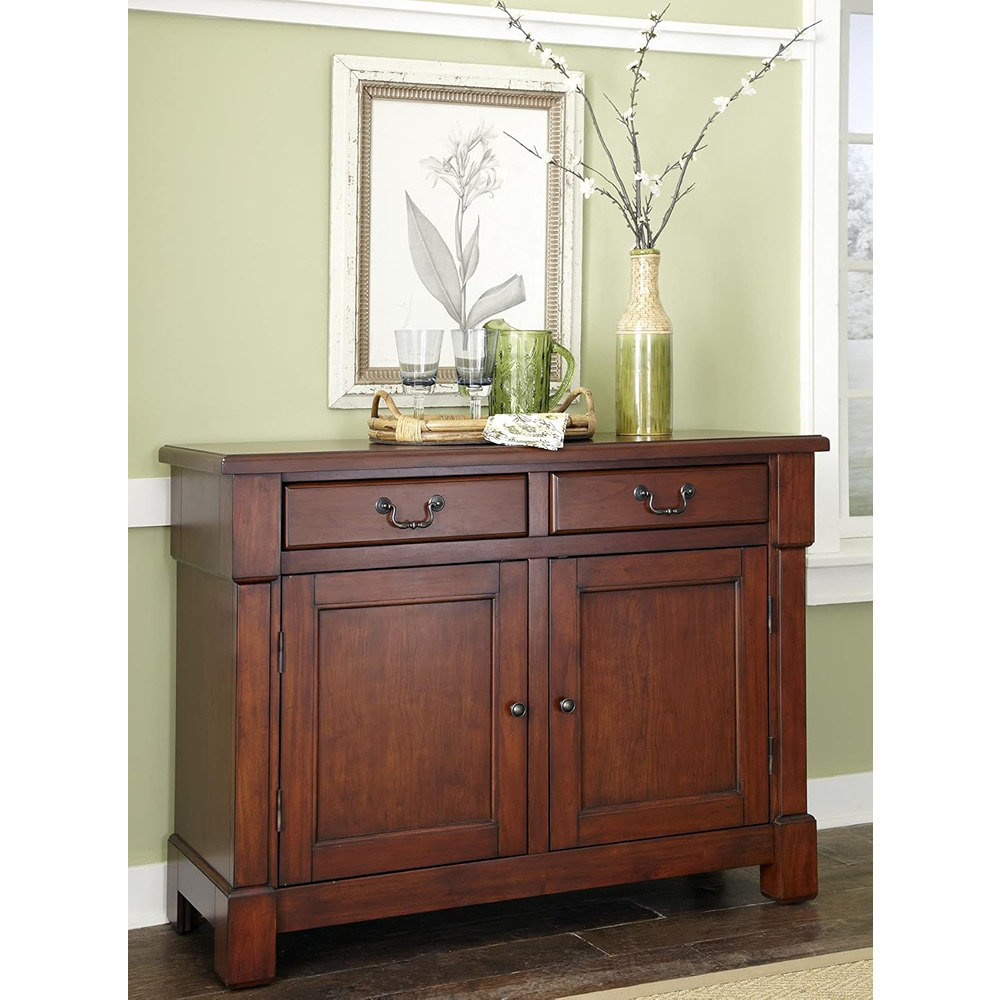 Canora Grey Aspen Rustic Cherry Buffet, 48"w | Wayfair