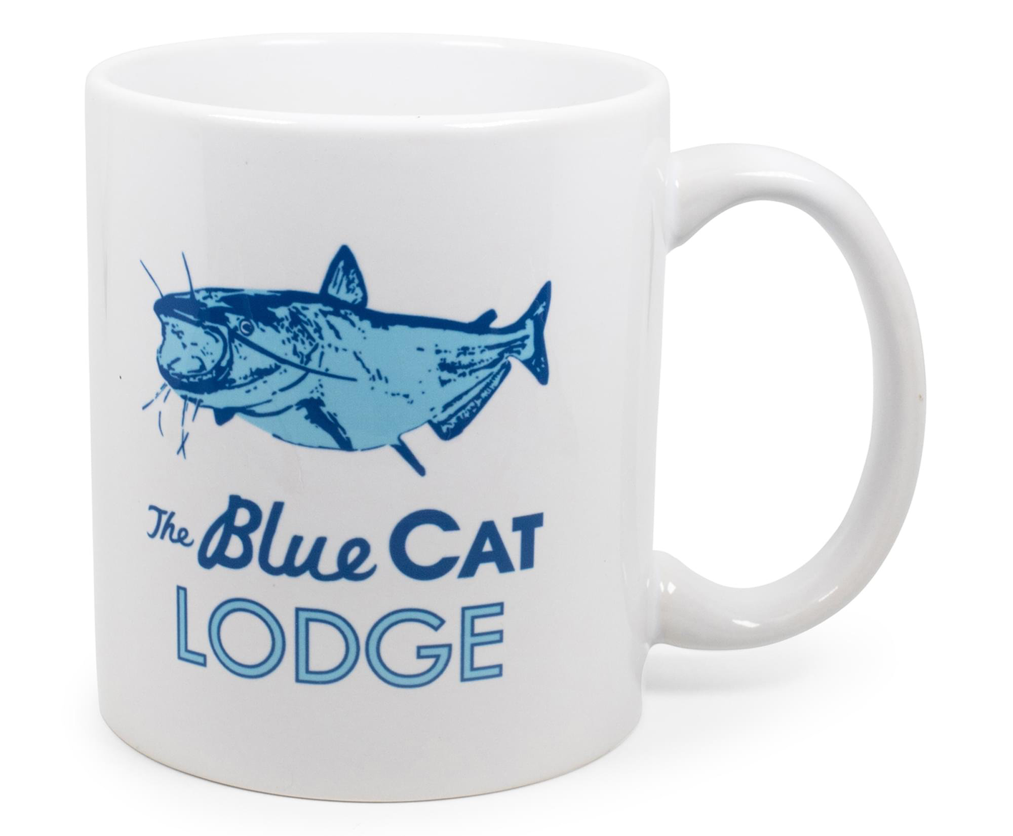 Trinx Hermund Blue Cat Lodge Ceramic Mug | Holds 11 Ounces | Wayfair
