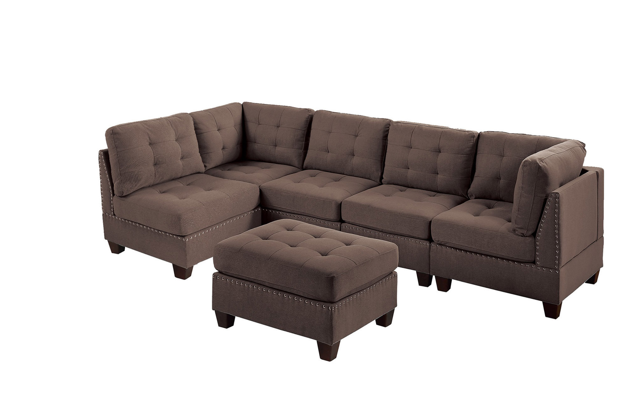 Latitude Run® Modular Sectional Set Living Room Furniture Couch Corner ...