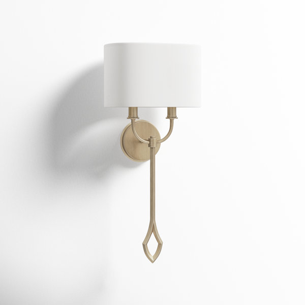 Willa Arlo™ Interiors Sahaj 2 - Light Steel Wallchiere | Wayfair