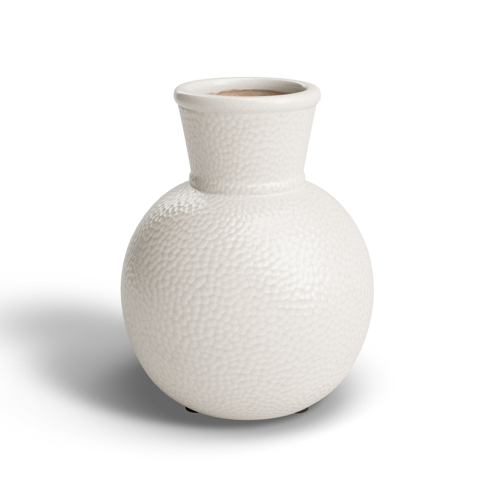 Joss & Main Cecil White Stoneware Table Vase | Wayfair