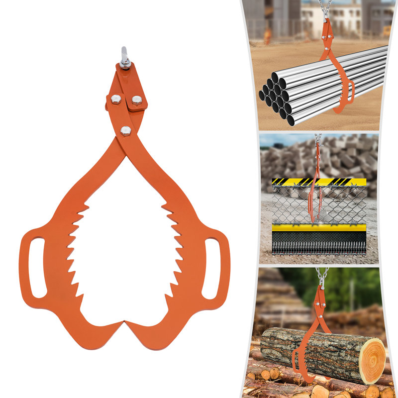 JOYDING 25" Log Lifting Tong Claw Hook Heavy Duty Grapple Fire Pit ...