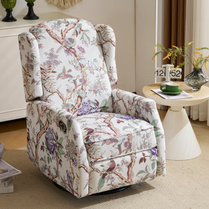 Lark Manor™ Swivel Rocker Recliner,Wingback Recliner Chair,Floral ...