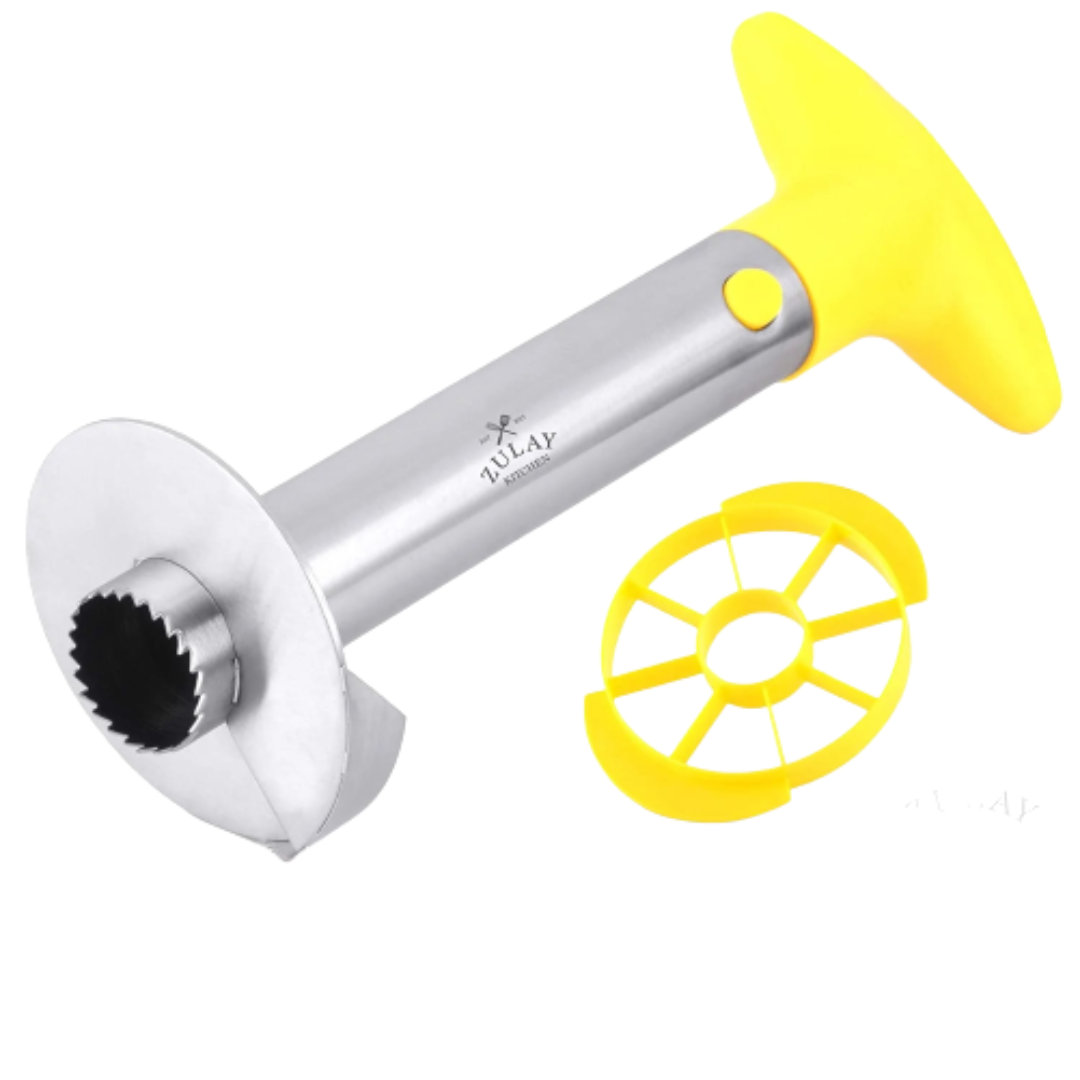Zulay Kitchen Detachable Handle Pineapple Corer And Slicer Tool Set ...