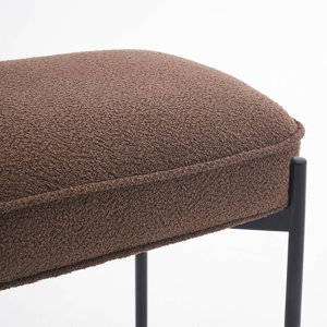 Ebern Designs Romere Vanity Stool Fabric Upholstered Accent Stool ...