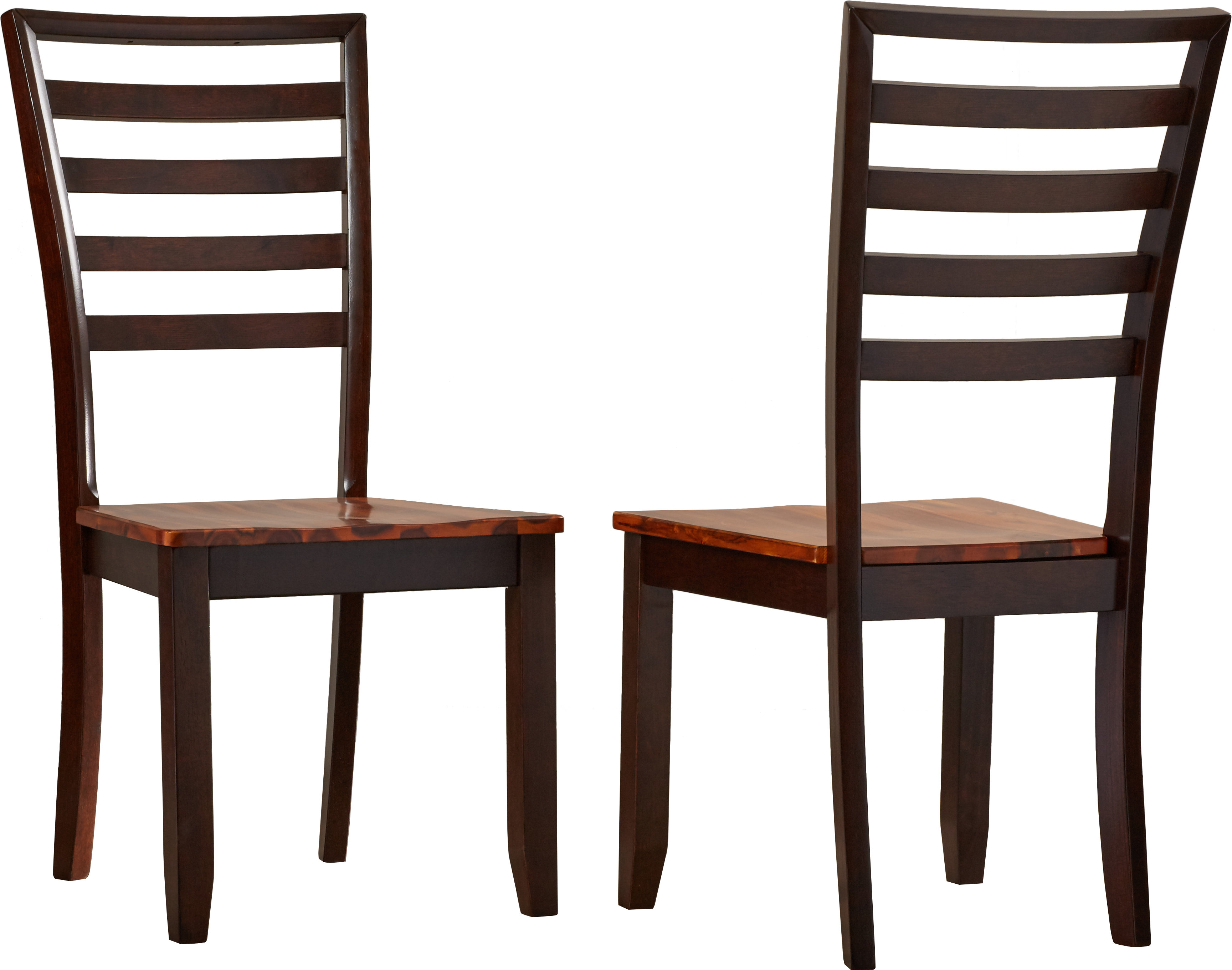 Red Barrel Studio Solid Wood Ladder Back Side Chair in Acacia & Reviews ...