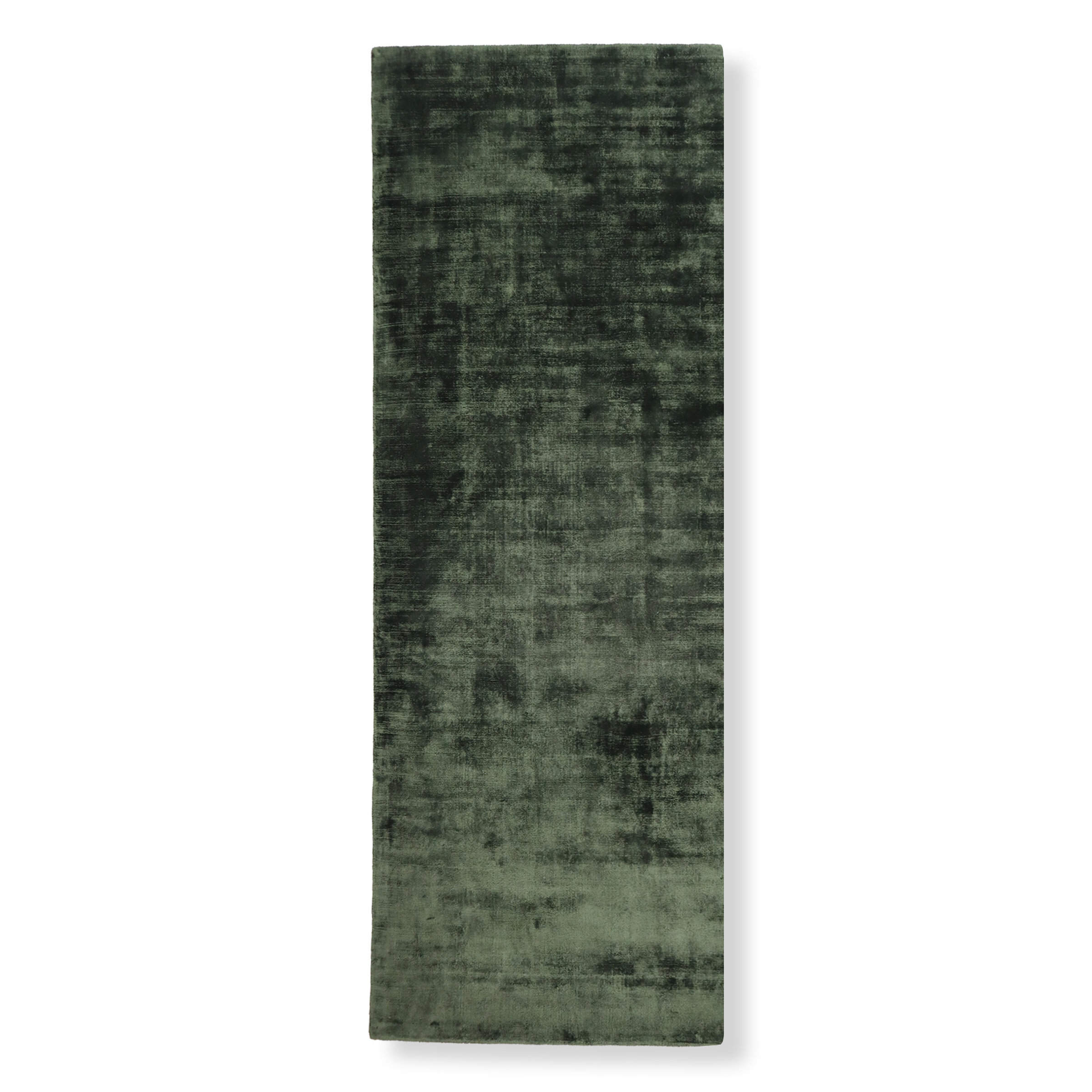 LOOMY Hand-Loomed Lux Silk Moss Green Area Rug | Perigold