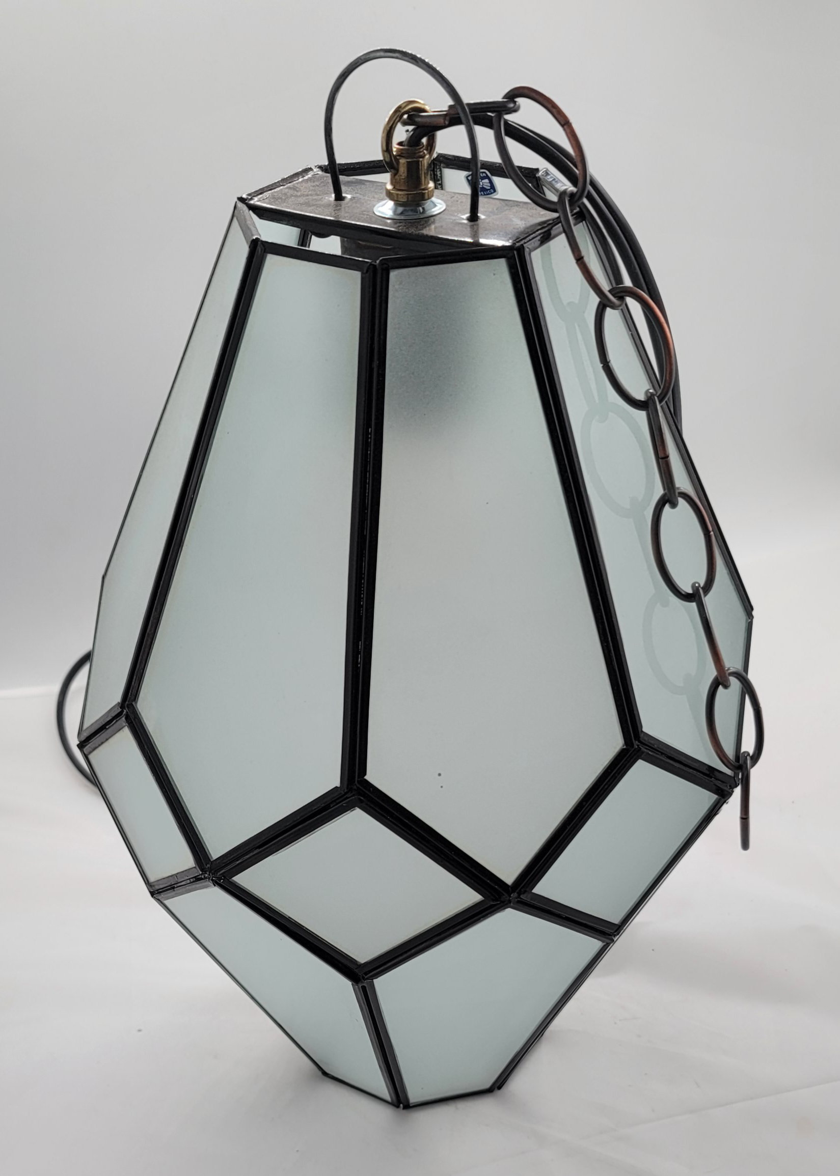 17 Stories Light Blue Pattern Tin Lamp - Wayfair Canada