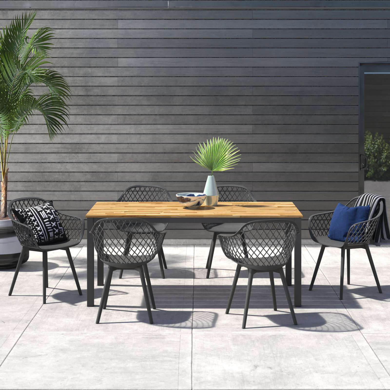 Christopher Knight Home Alzonia Rectangular 6 - Person 70.75'' Long ...