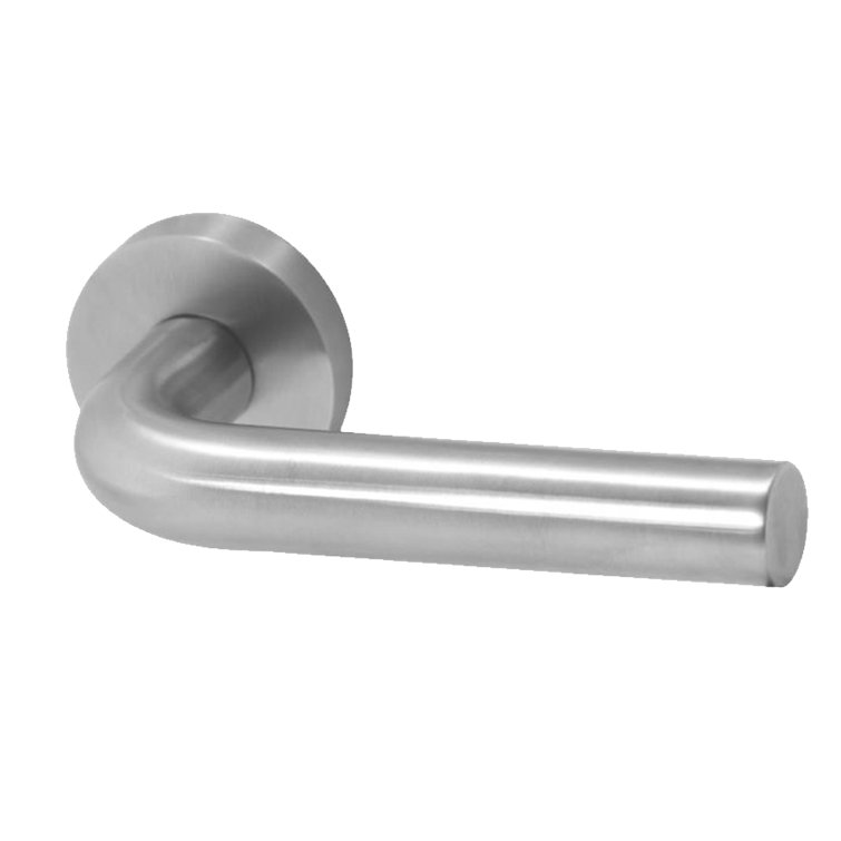 Linnea Alpine Lever 03 Passage Set with Round Rose | Wayfair