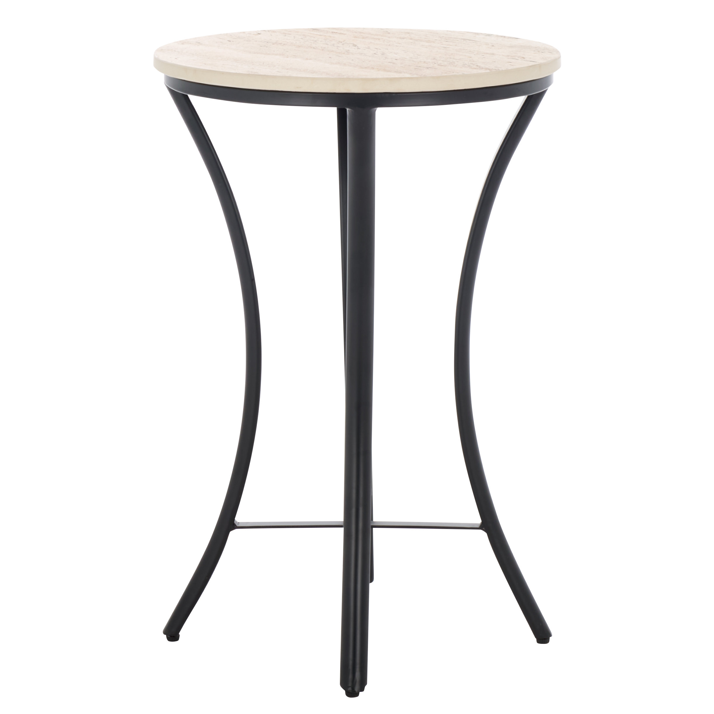 Dovecove Saxony Travertine Side Table | Wayfair