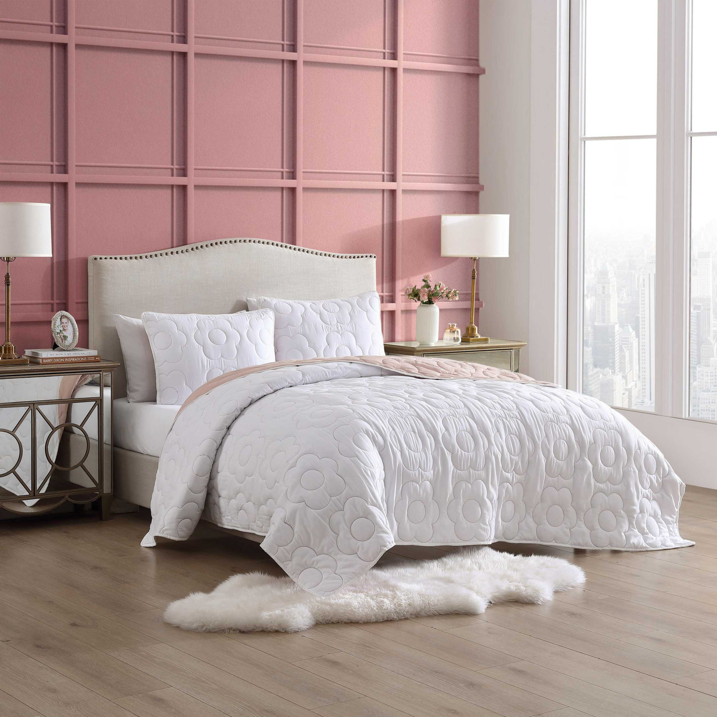 Betsey Johnson Ombre Betsey Johnson Rainbow Stitch Reversible White ...