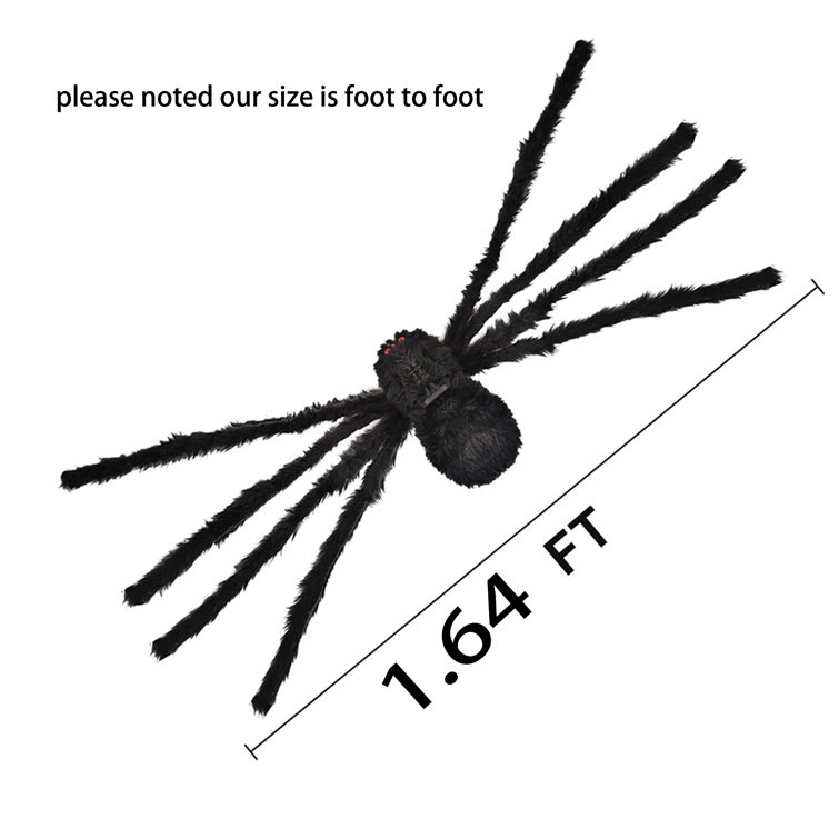 The Holiday Aisle® Halloween Gigantic Hairy Scary Fake Spider ...