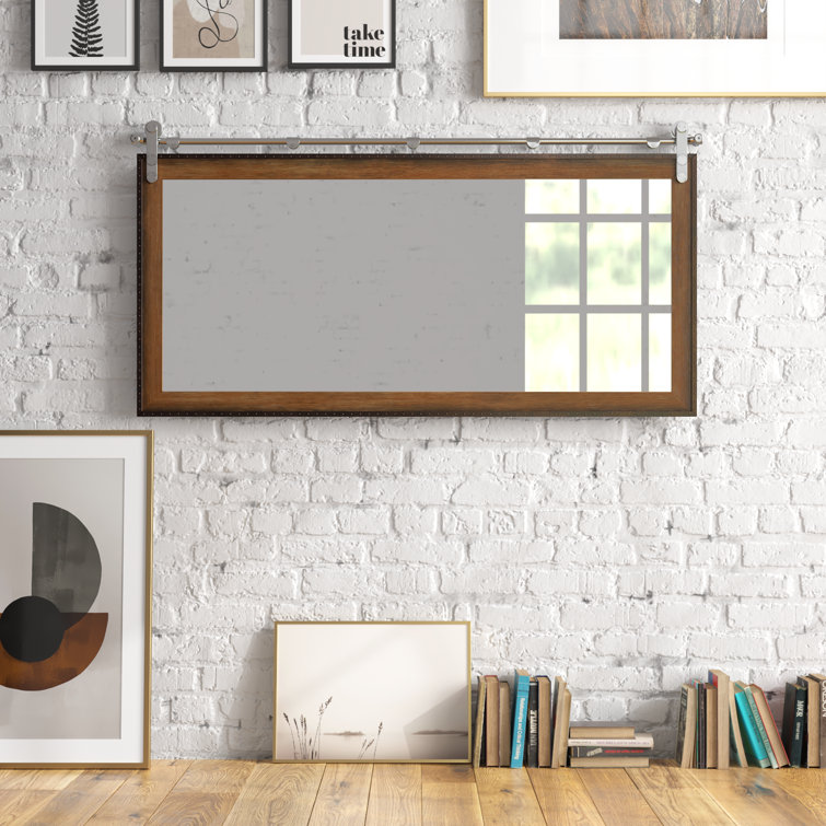 Steelside™ Singapore Solid Wood Flat Mirror | Wayfair