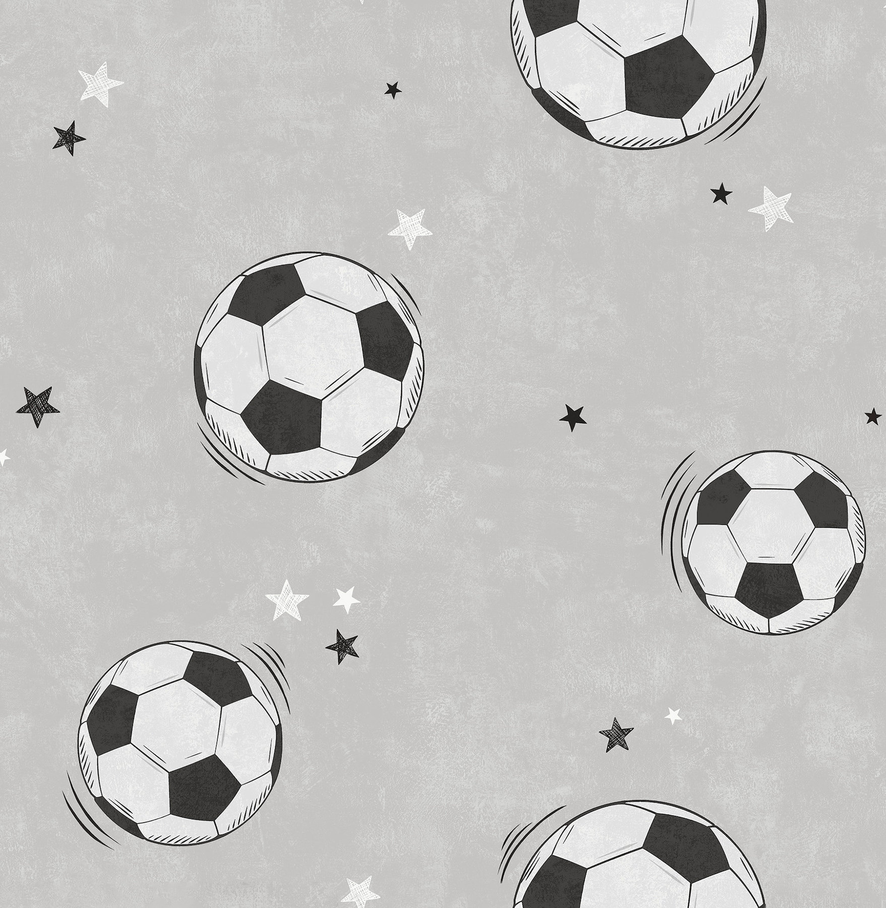 Latitude Run® Footballs Grey Soccer Wallpaper | Wayfair