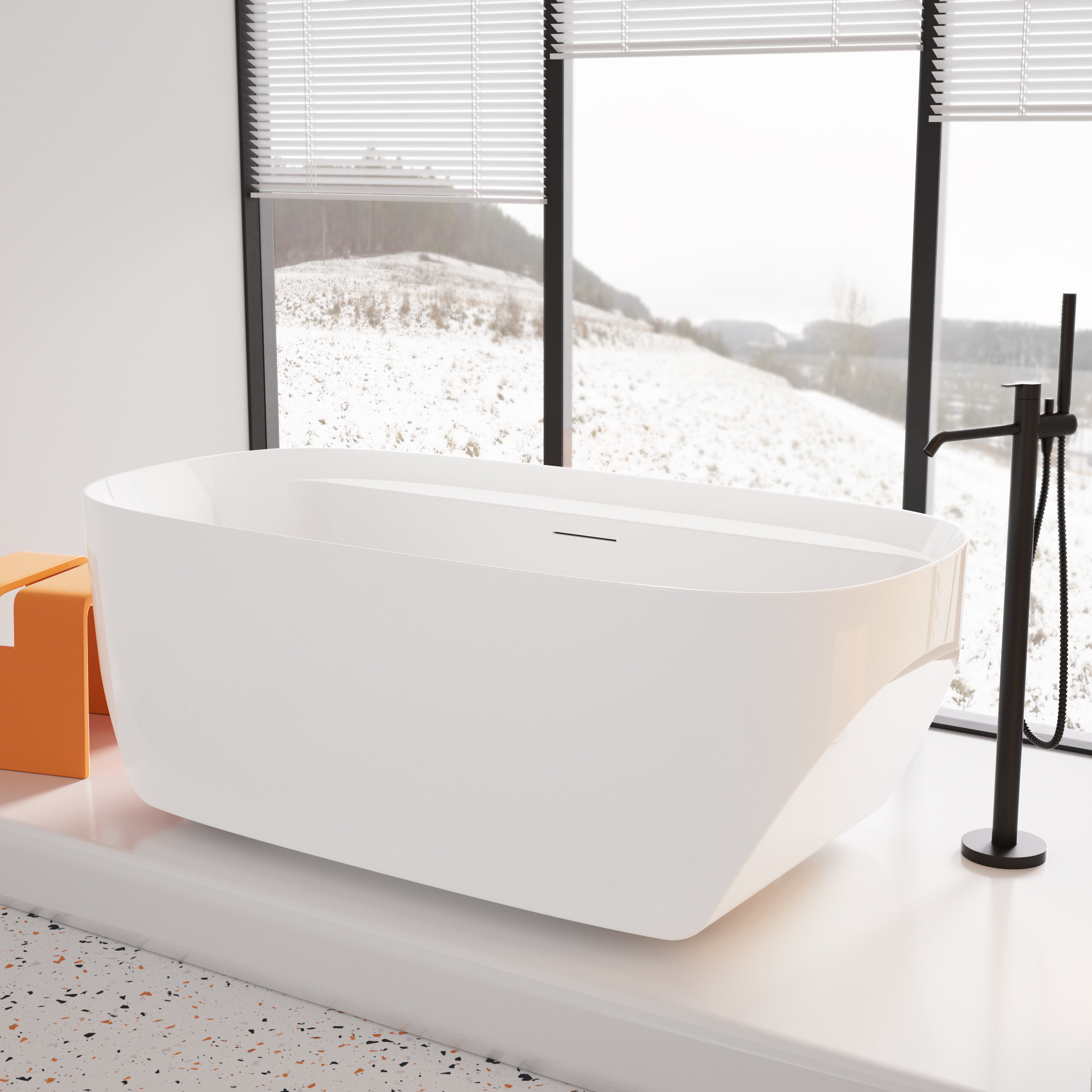 Pensen Ps8855-1700 67*32 Freestanding Soaking Acrylic Bathtub - Wayfair ...