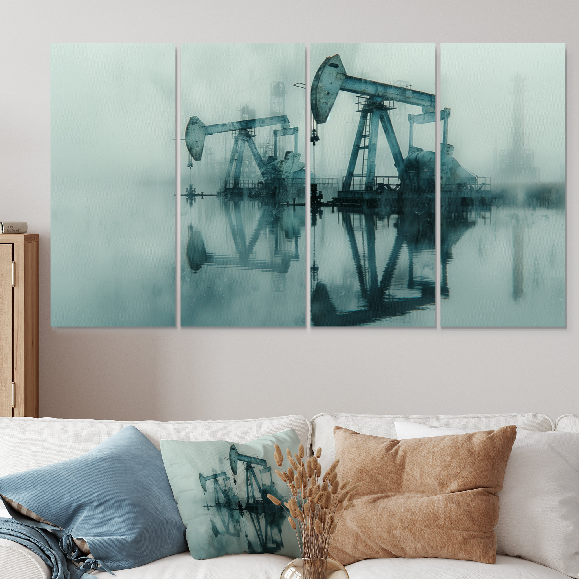 17 Stories Grey Petrochemical Winter Texas Oil Rigs - Oil Rigs / Fields ...