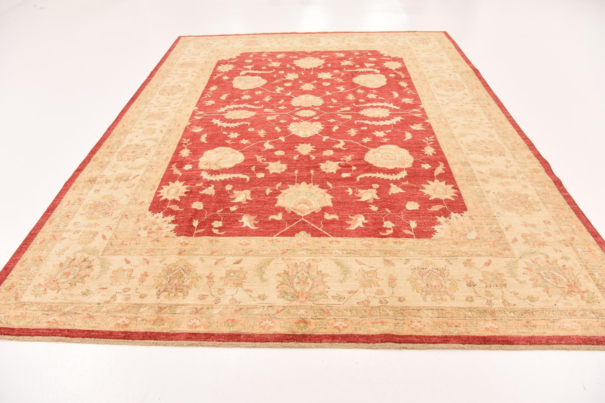 Unique Loom Peshawar Ziegler Red Rug | Wayfair