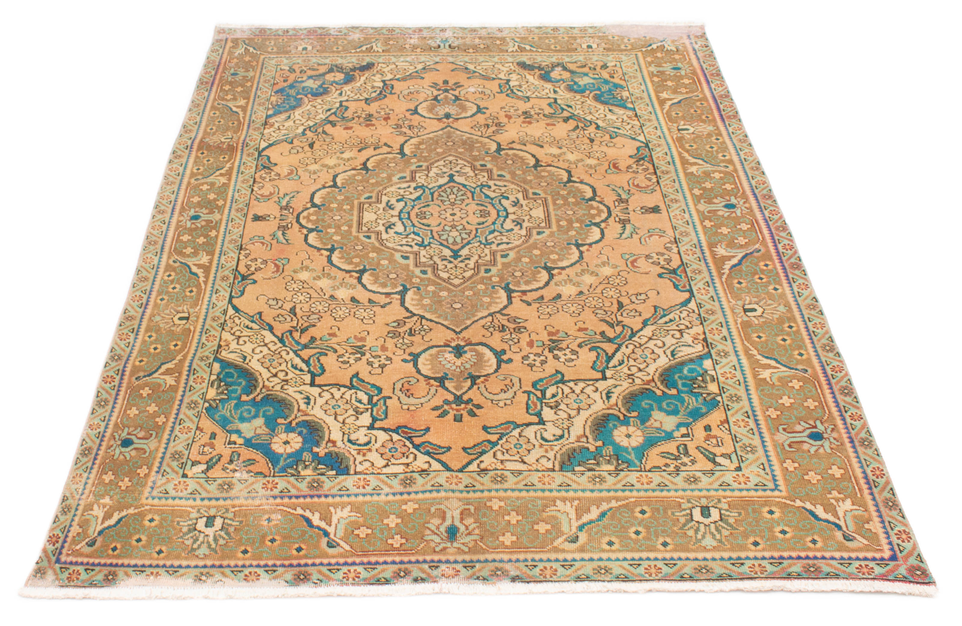 ECARPETGALLERY Antalya One-of-a-Kind 6'4" x 9'6" 1990s Area Rug in Tan ...