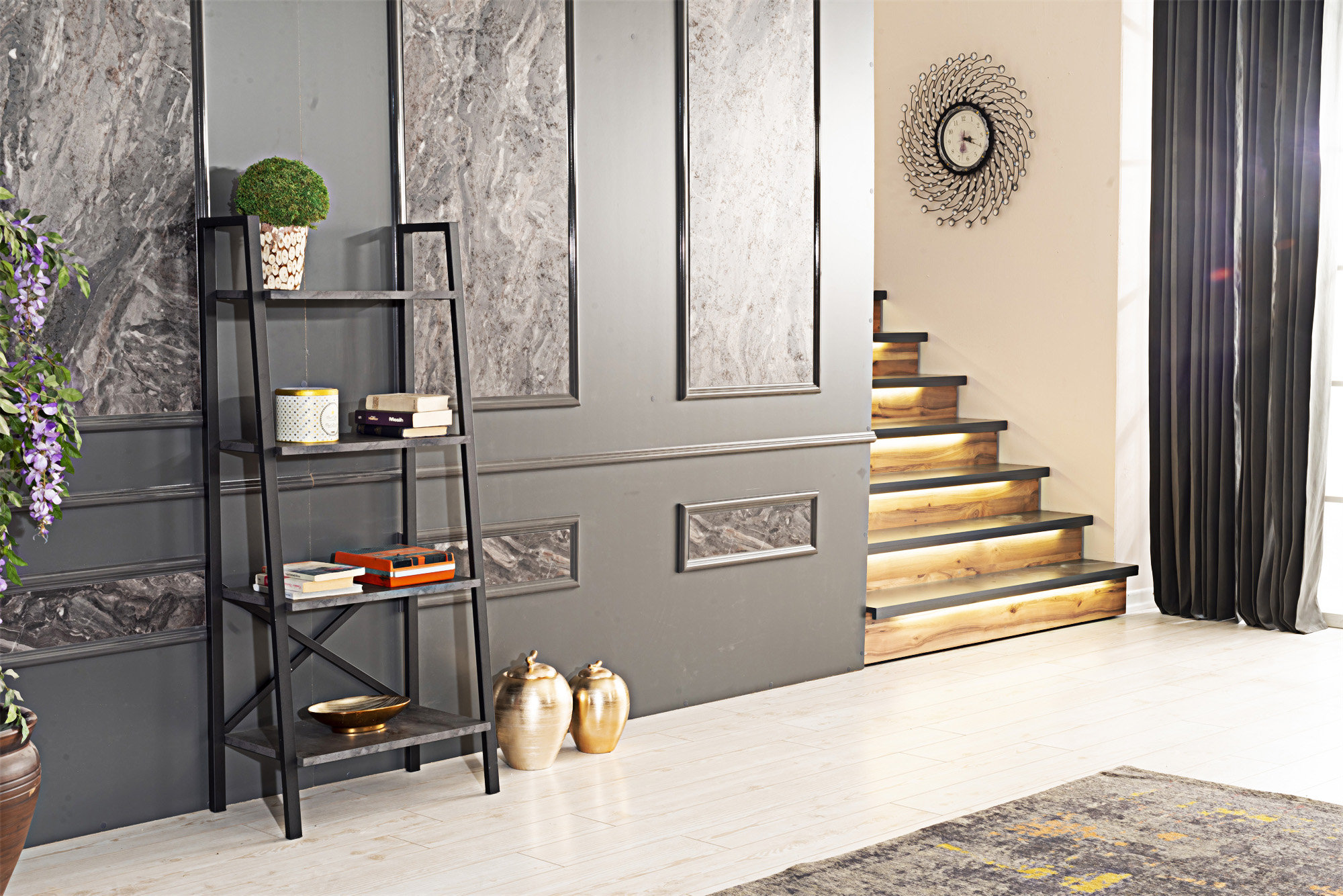 George Oliver Leon 5 Tier Modern Ladder Bookshelf Organizers | Wayfair